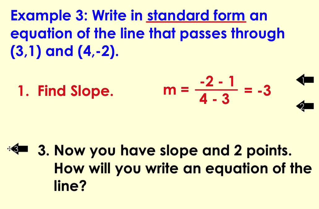 How To Write An Equation In Standard Form Given 2 Points Tessshebaylo