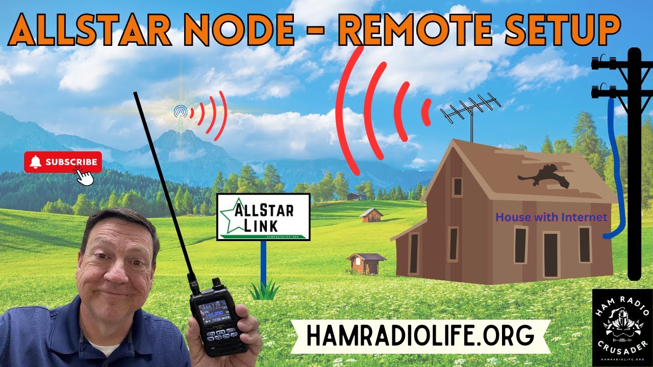 Remote Allstar Hamvoip Link Node Setup Youtube