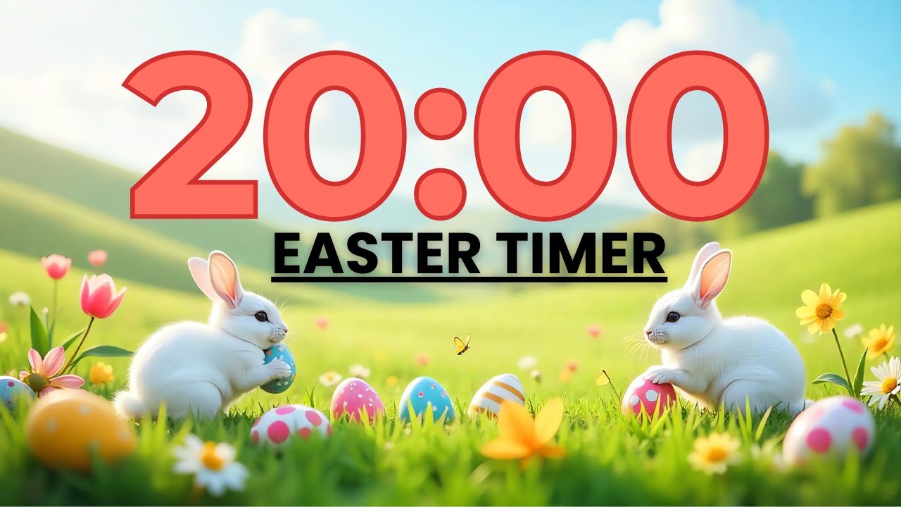 20 Minute Easter Countdown Timer рџђј Focus Timer With Calm Music