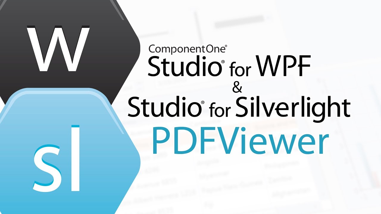 Getting Started With Componentone Pdfviewer Wpf Silverlight Youtube