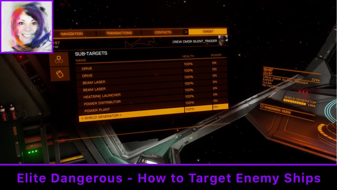 How To Target Enemy Ships Elite Dangerous Youtube