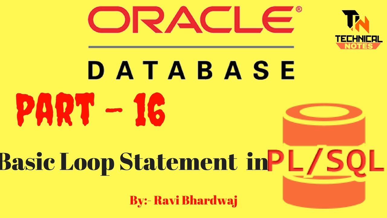 Basic Loop Statement In Pl Sql Youtube