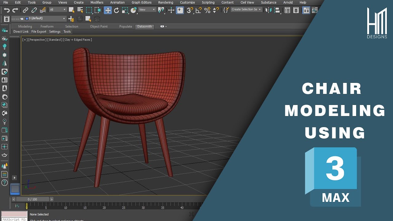 Chair Modeling In 3ds Max Complete Tutorial For Beginners 2024 Youtube