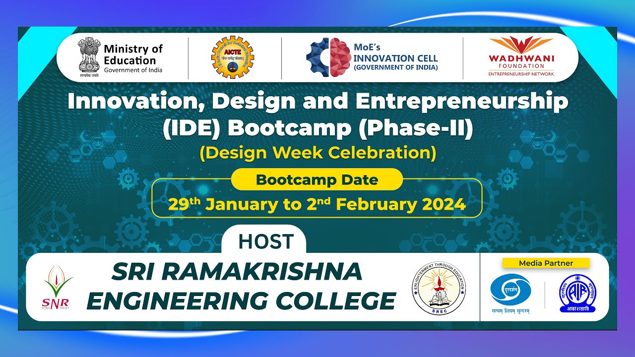 Innovation Design And Entrepreneurship Ide Boot Camp 29th January