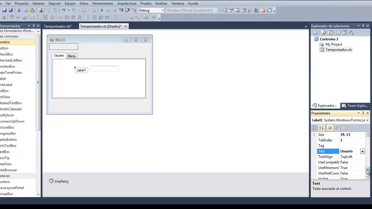 Control Tabcontrol Youtube