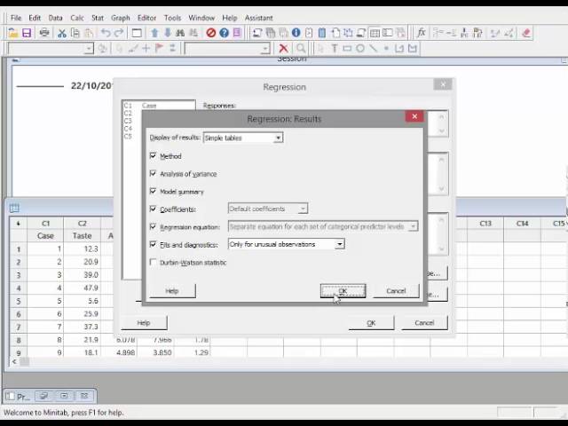 Minitab 17 Stepwise Regression Minitab Regression How To Use