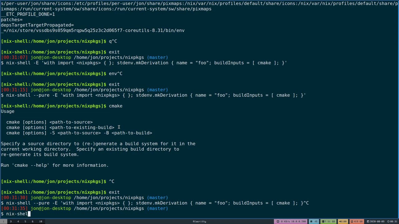 Nixpkgs Nix Shell Intermediate Usage Youtube