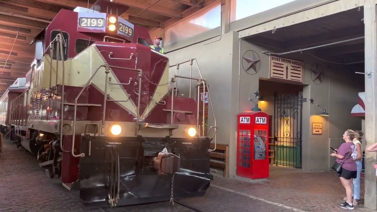 Grapevine Vintage Railroad Entering The Fort Worth Stockyards Station