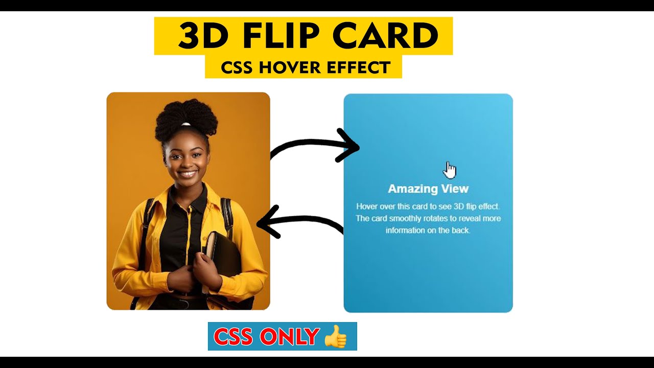 3d Flip Card Hover Effect With Html Css рџћґ Eye Catching Ui Animation
