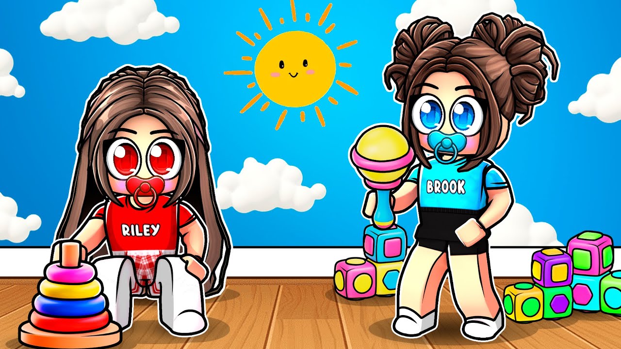 Brook And Riley Turn Into Babies In Roblox Youtube