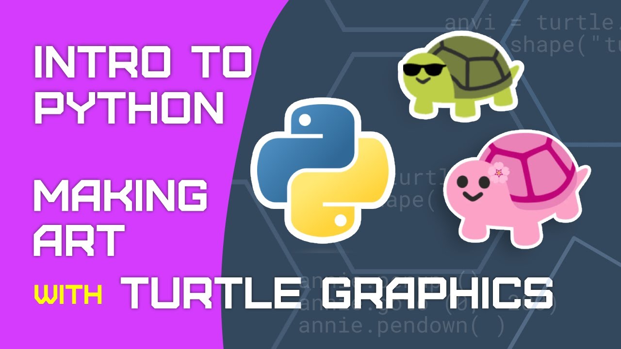 Gentle Intro To Python Making Art With Turtle Graphics Youtube