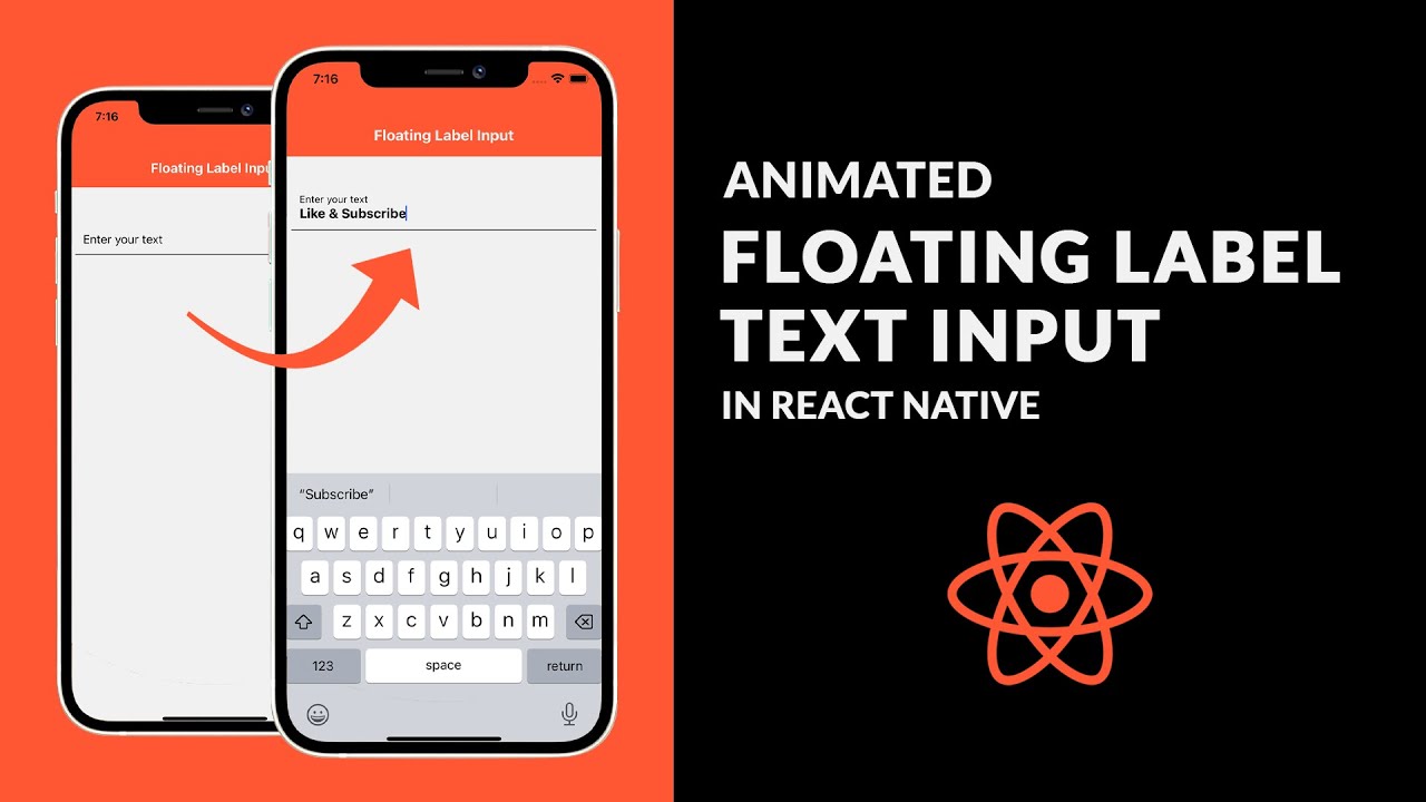 Floating Label Textinput In React Native Reactnative Youtube