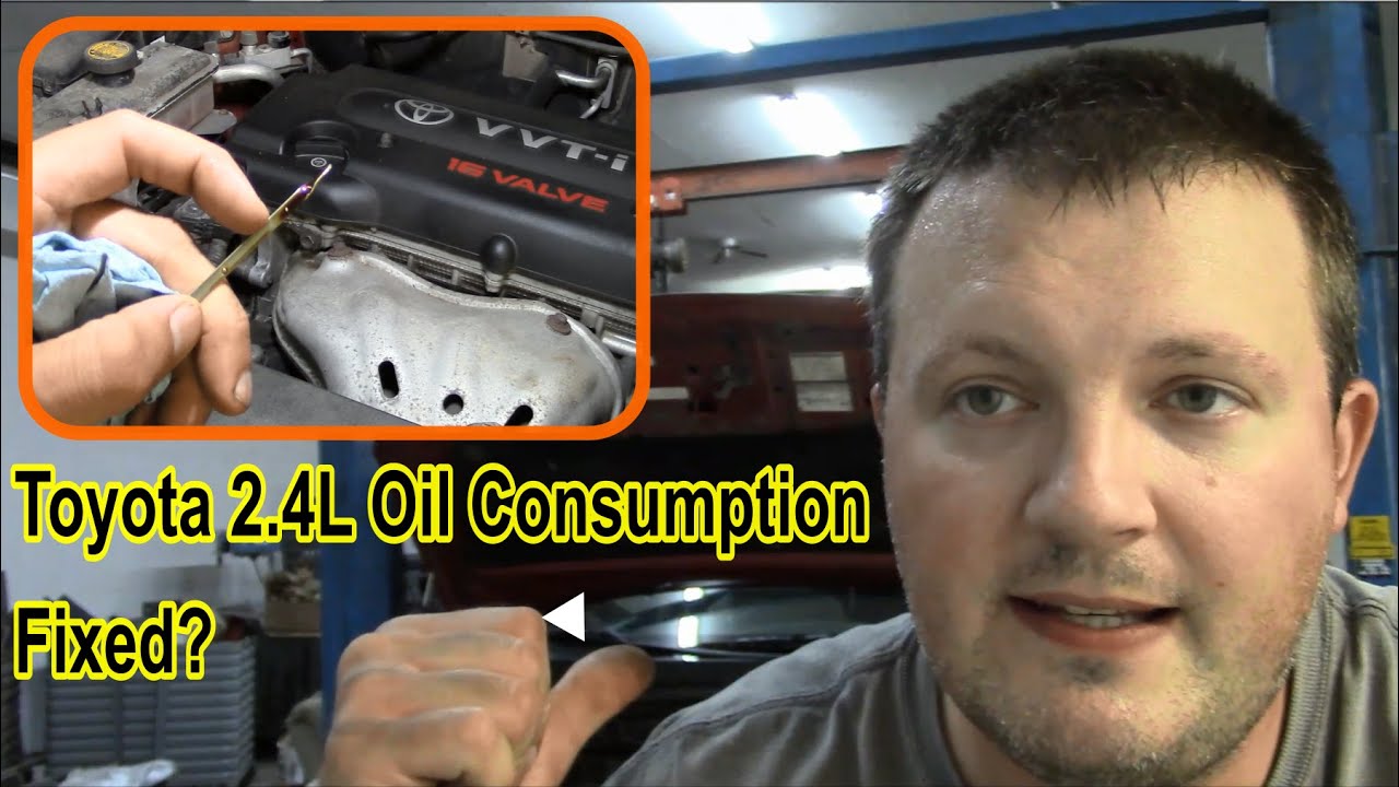 Toyota 2 4l Oil Consumption Repair Follow Up Youtube
