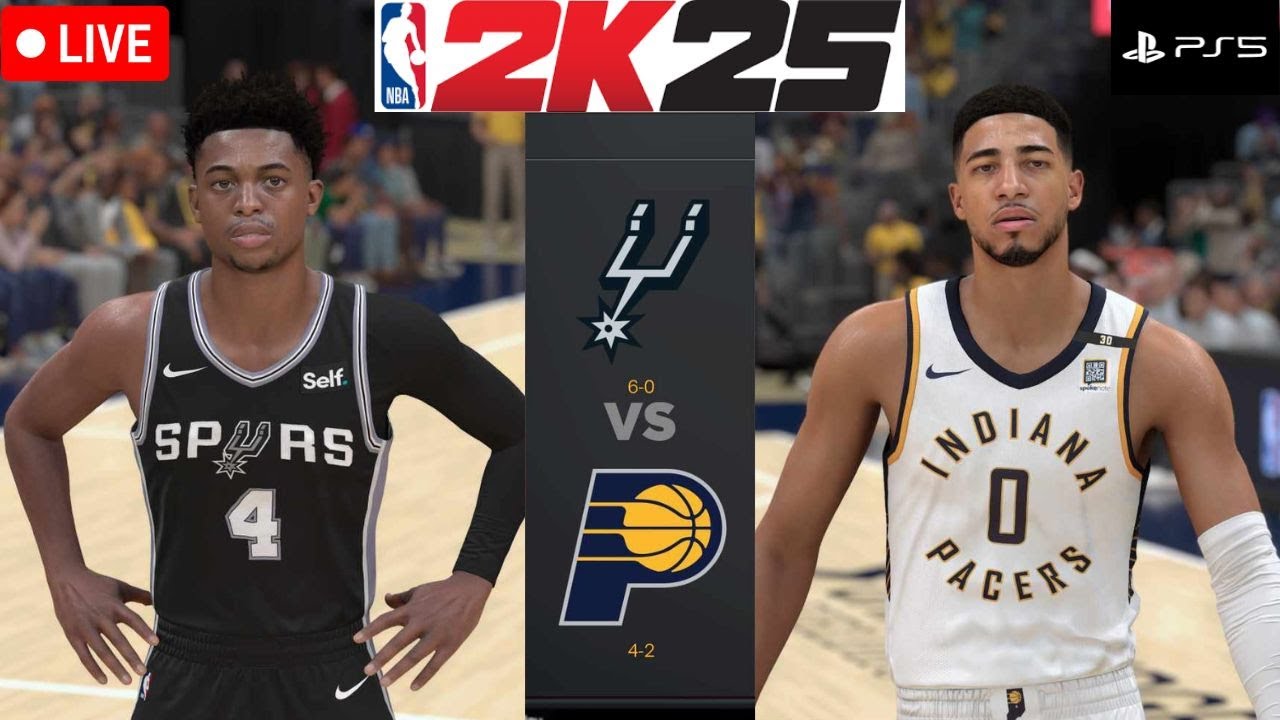 San Antonio Spurs 6 0 Vs Indiana Pacers 4 2 Nba 2k25 Ps5 Gameplay