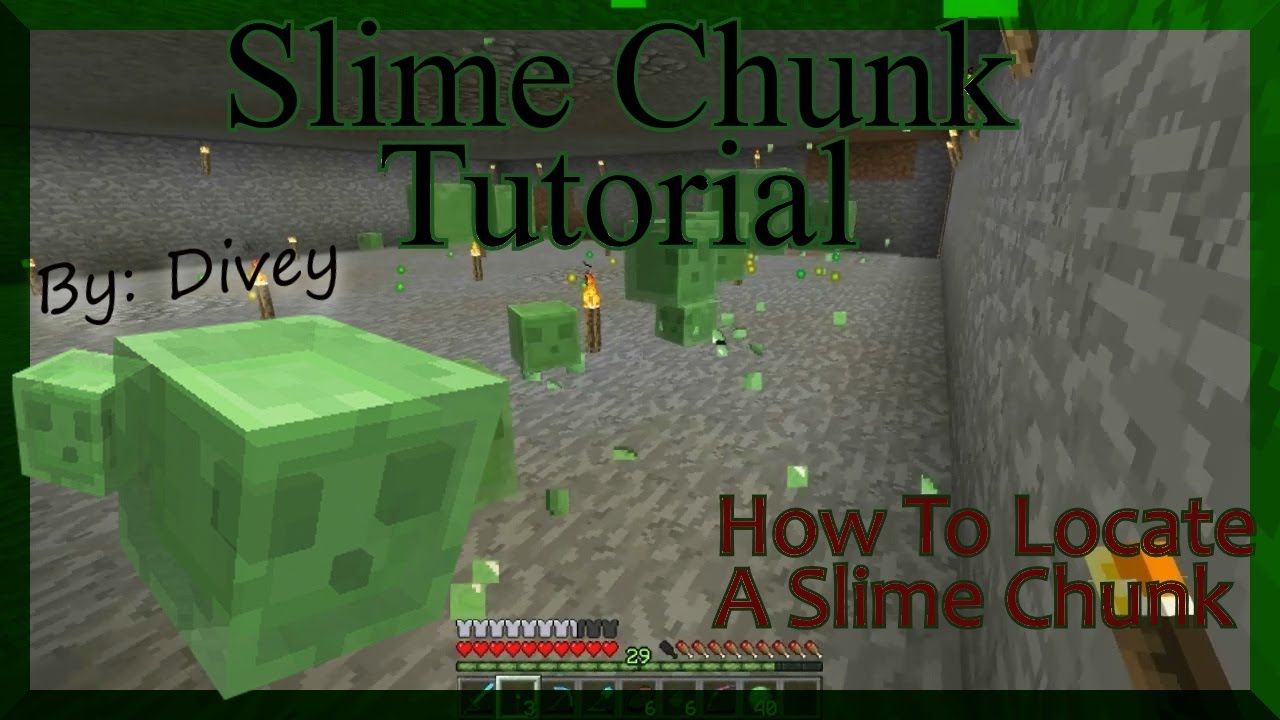 Minecraft Tutorial How To Find A Slime Chunk Youtube