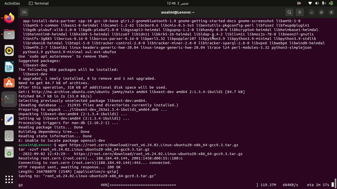 Installing Root Cern And Compiling On Ubuntu 22 04 Youtube