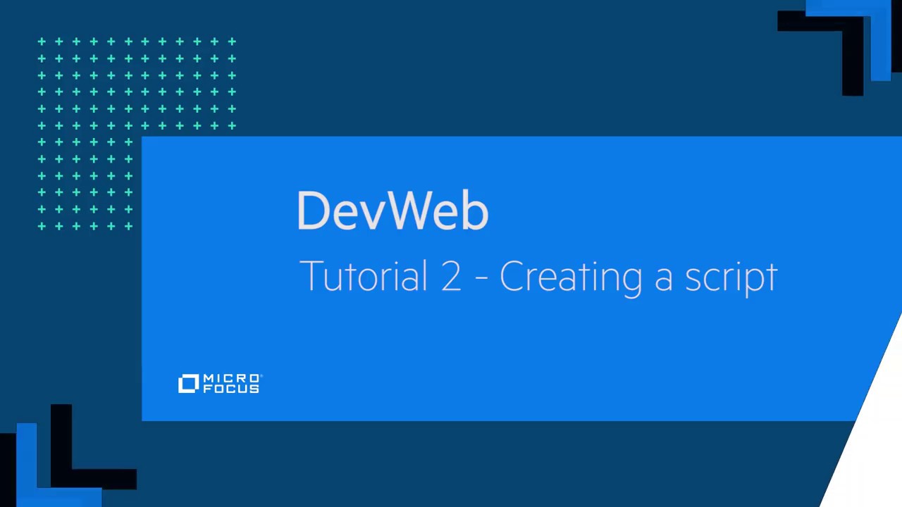 Tutorial 2 Creating A Script Youtube