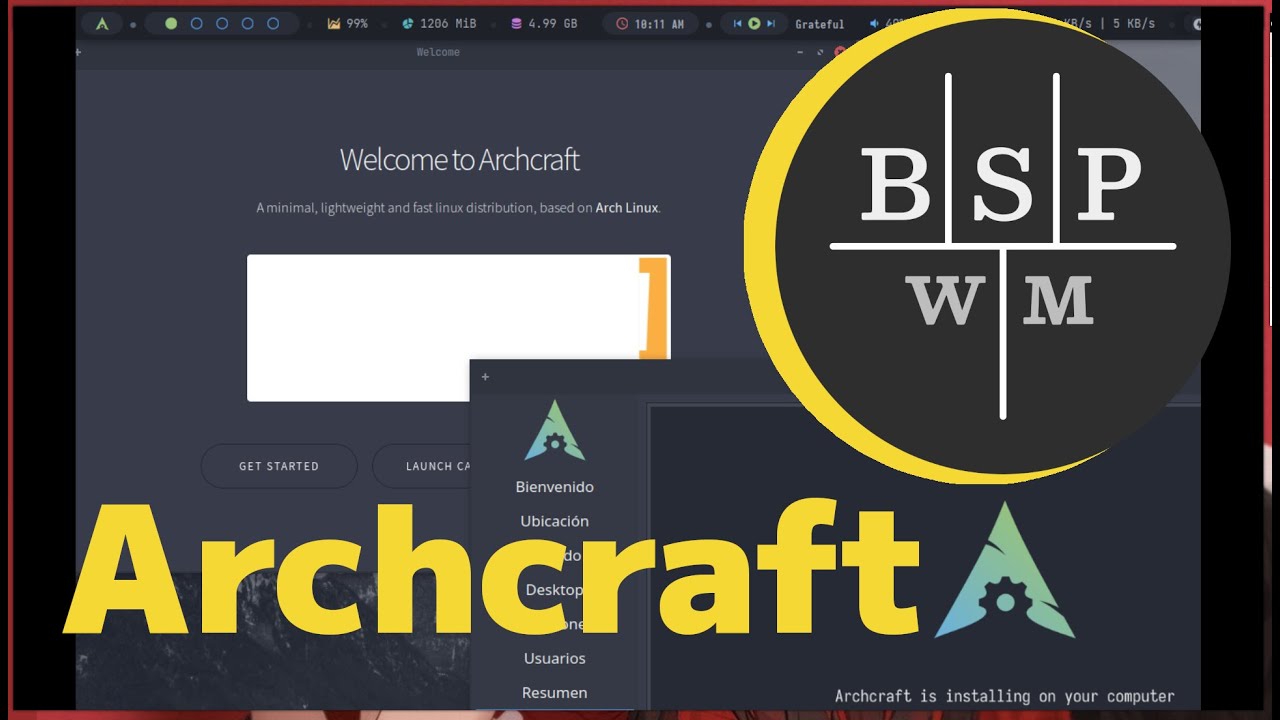 Archcraft Bspwm Arch Linux Con Un Tiling Window Full Configurado