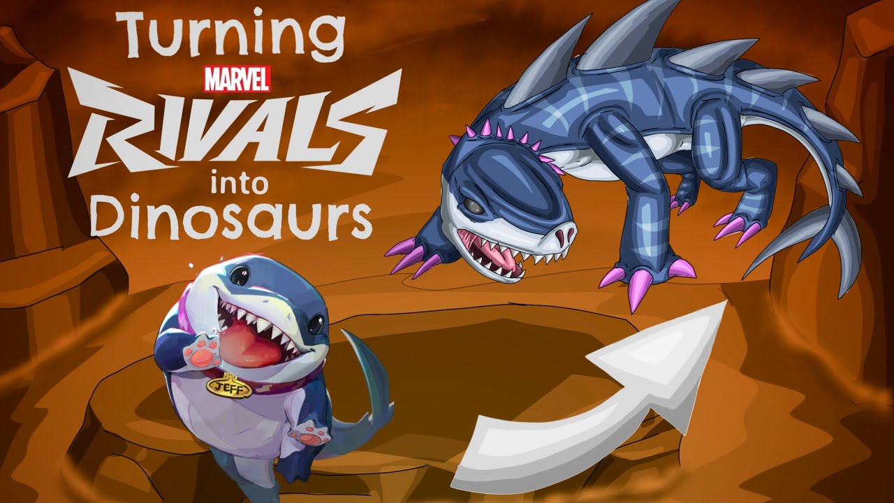 Turning Marvel Rivals Characters Into Dinosaurs Story And Speed Draw