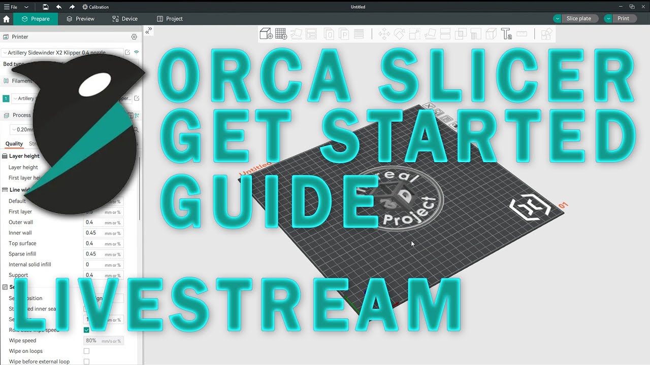 Orca Slicer Getting Started Guide Livestream Youtube