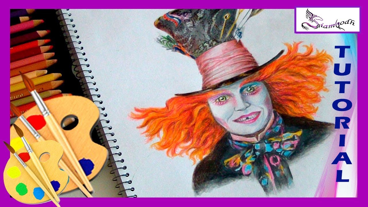 Dibujo Del Sombrerero Loco De Alicia En El País De Las Maravillas