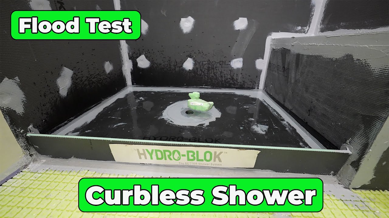 Curbless Shower Flood Test Youtube