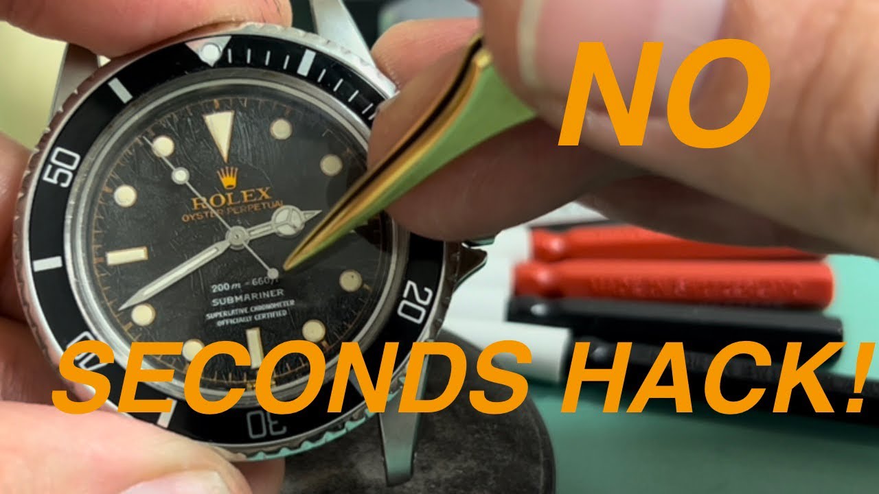 How To Set A Watch To The Second Without A Stop Seconds Hack Youtube