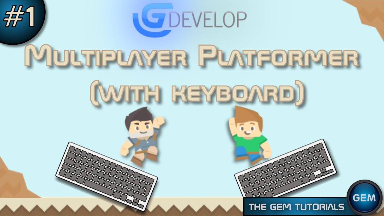 1 Multiplayer Platformer Keyboard Gdevelop 5 Youtube
