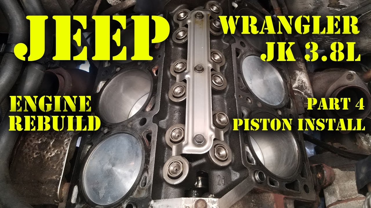 Jeep Wrangler Jk 3 8l Engine Rebuild Part 4 Piston Installation Youtube