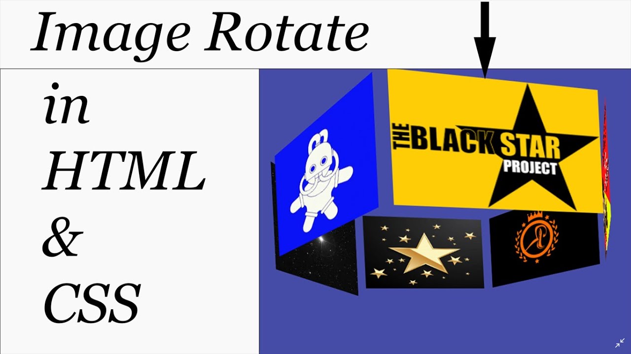 Image Rotate In Html Css Javascript Youtube