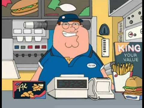 Family Guy I Work At Burgerking Youtube