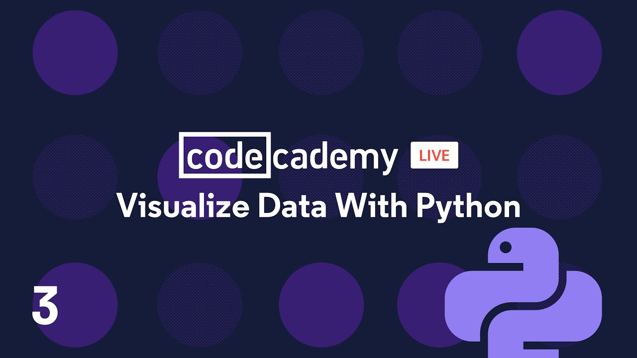 Codecademy Live Visualize Data With Python 3 Youtube