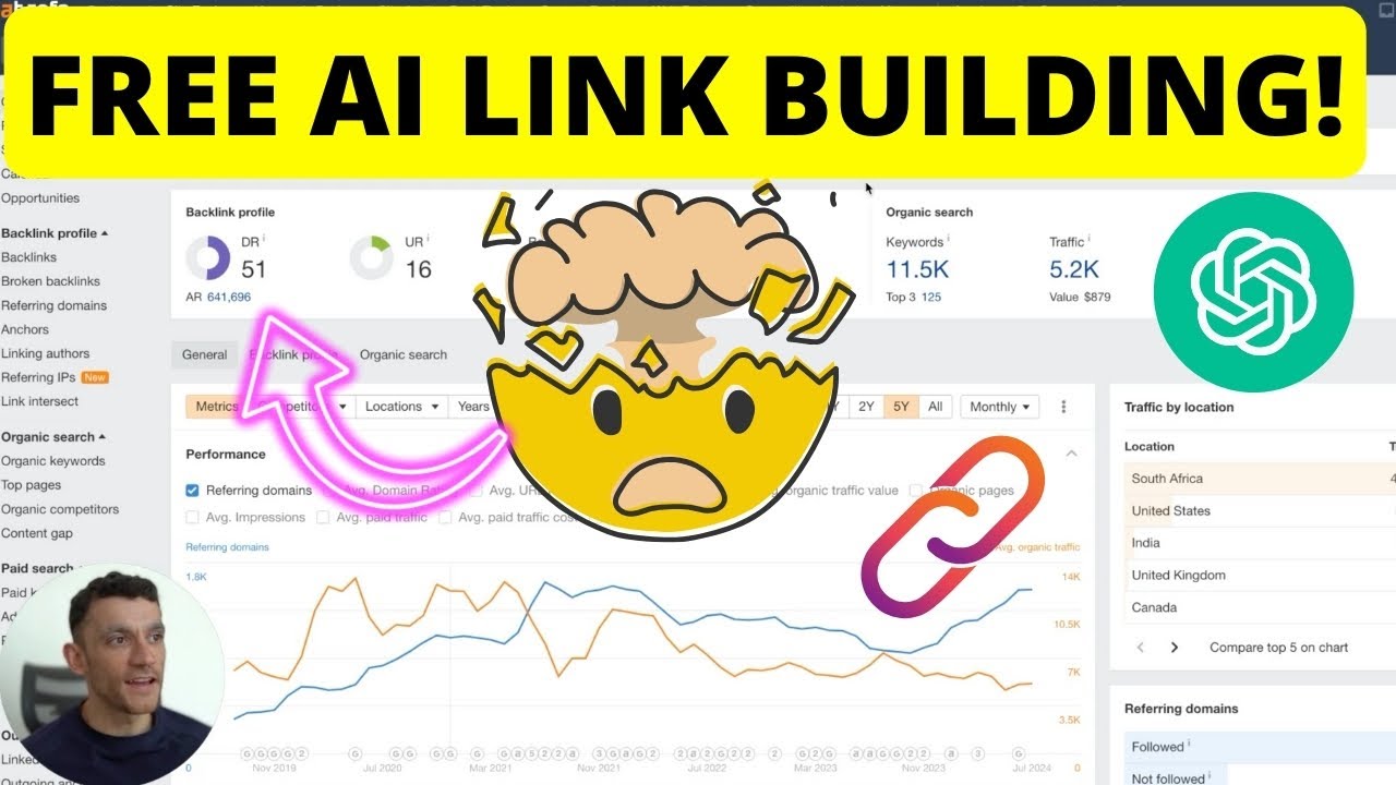 How To Get Free Dr 50 Backlinks With Ai Link Building Youtube