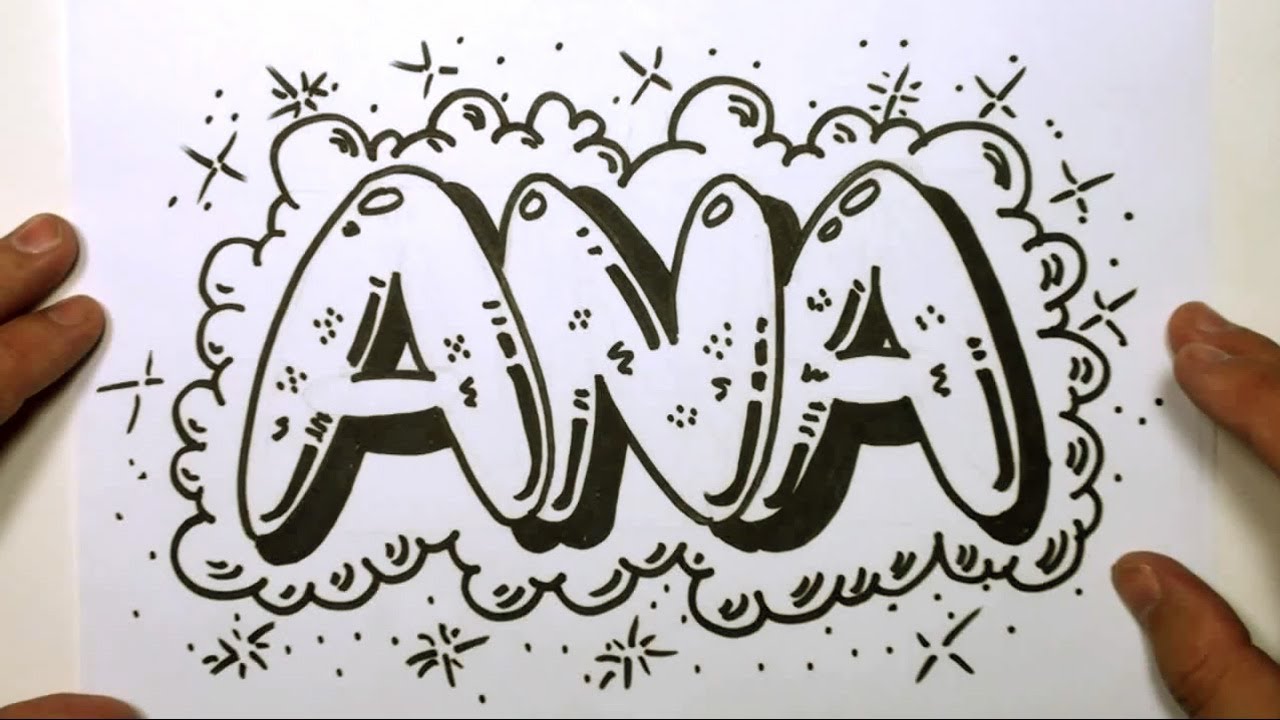 How To Draw Graffiti Letters Write Ana In Bubble Letters Mat Youtube