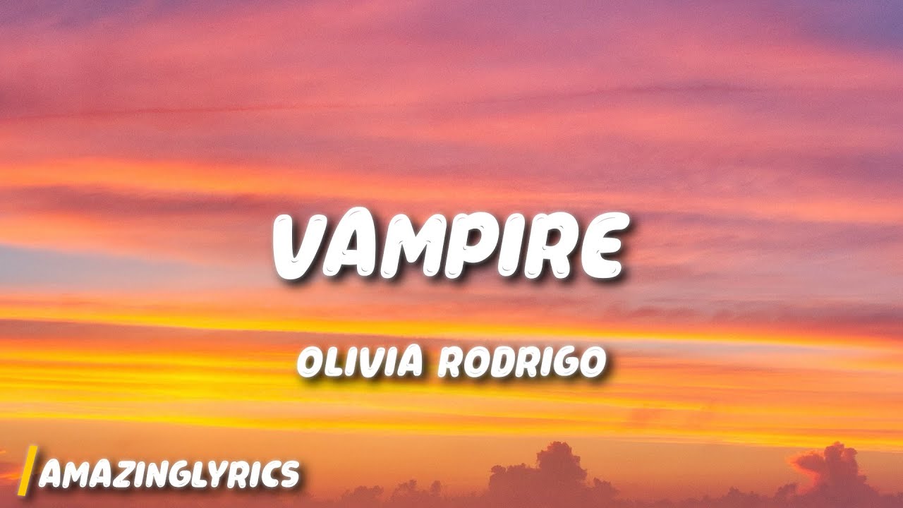 Olivia Rodrigo Vampire Youtube Music