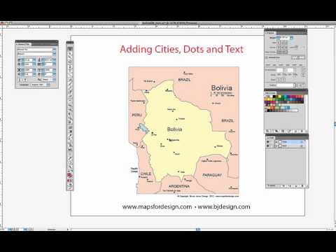 How To Add Cities And Location Dots To A Powerpoint Map Youtube