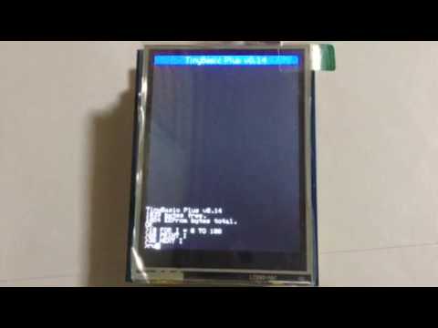 Tinybasic Plus Arduino Uno Tft Lcd Youtube