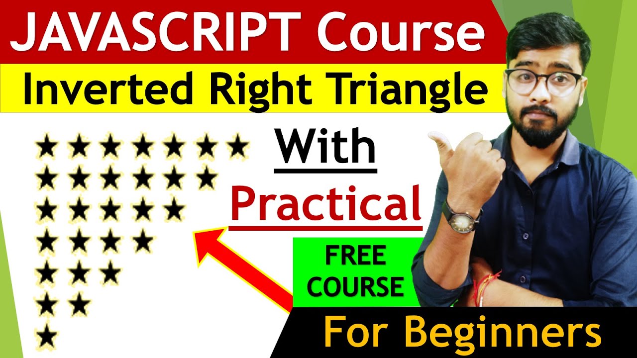 Javascript Star Pattern Program Inverted Right Angle Javascript
