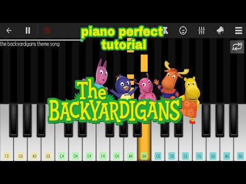 The Backyardigans Theme Song Perfect Piano Mobile Piano Tutorial