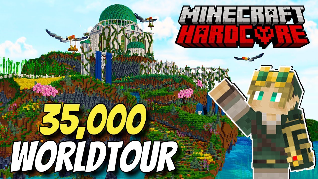 I Survived 35 000 Days In Hardcore Minecraft World Tour Youtube