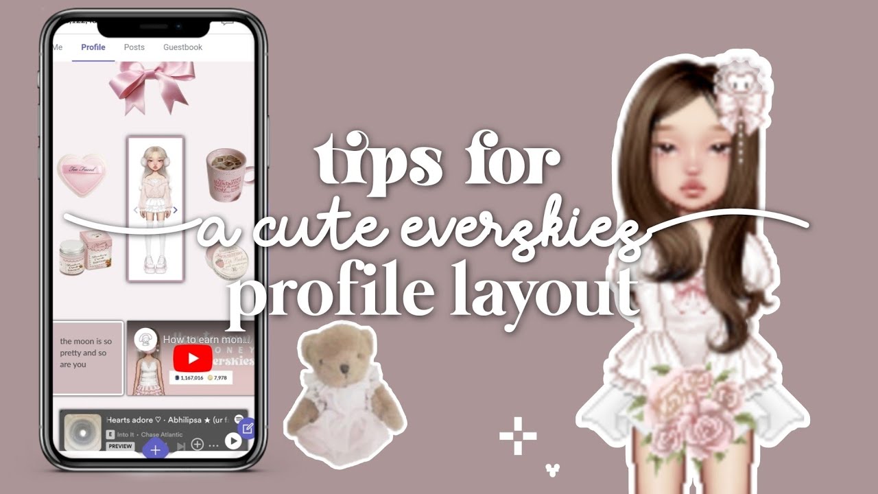 Tips For A Cute Profile Layout In Everskies 笙 Youtube