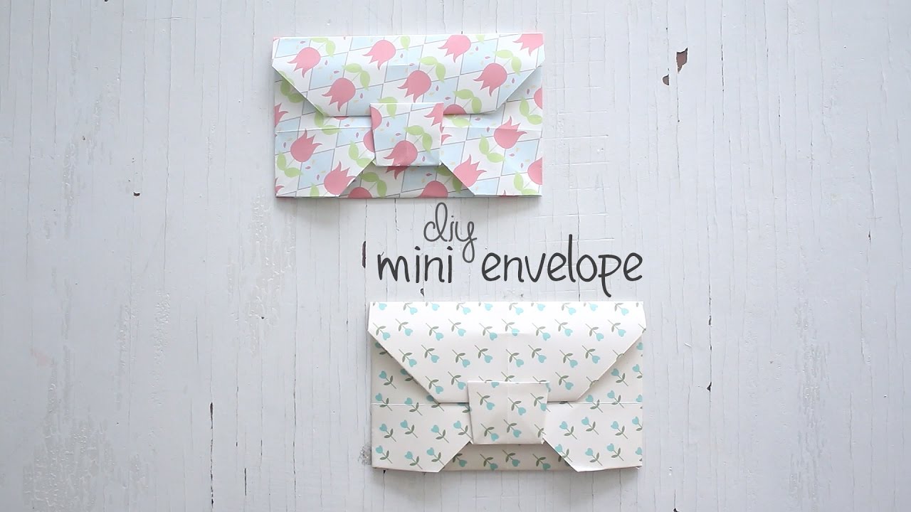 Diy Mini Envelope Youtube