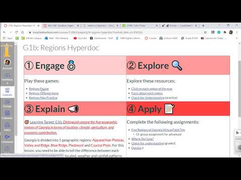 Canvas Hyperdoc Tutorial Youtube