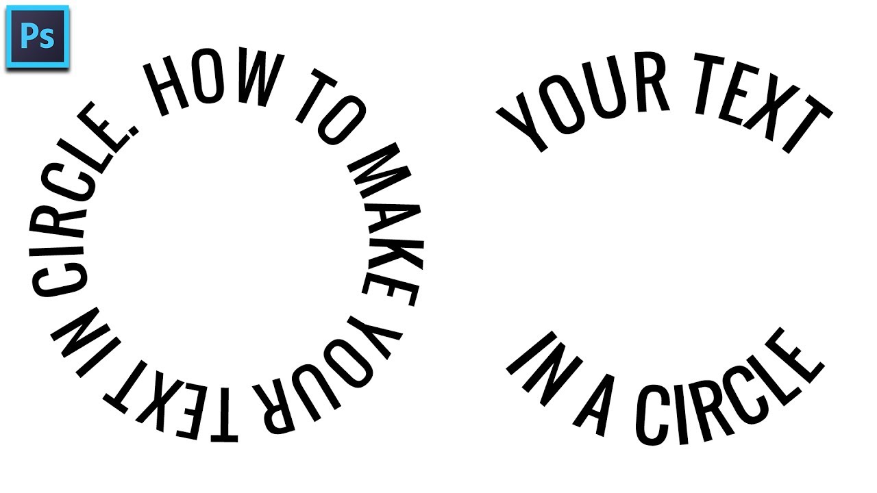 Type Text In Circle Photoshop Tutorial Tips Youtube