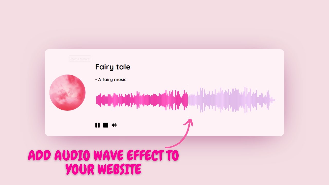 Add Audio Wave Effect To Your Website Using Wavesurfer Js Youtube