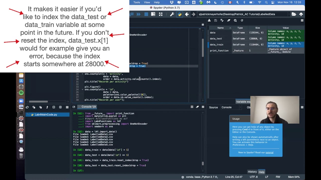 Activity Classification Python Tutorial Youtube