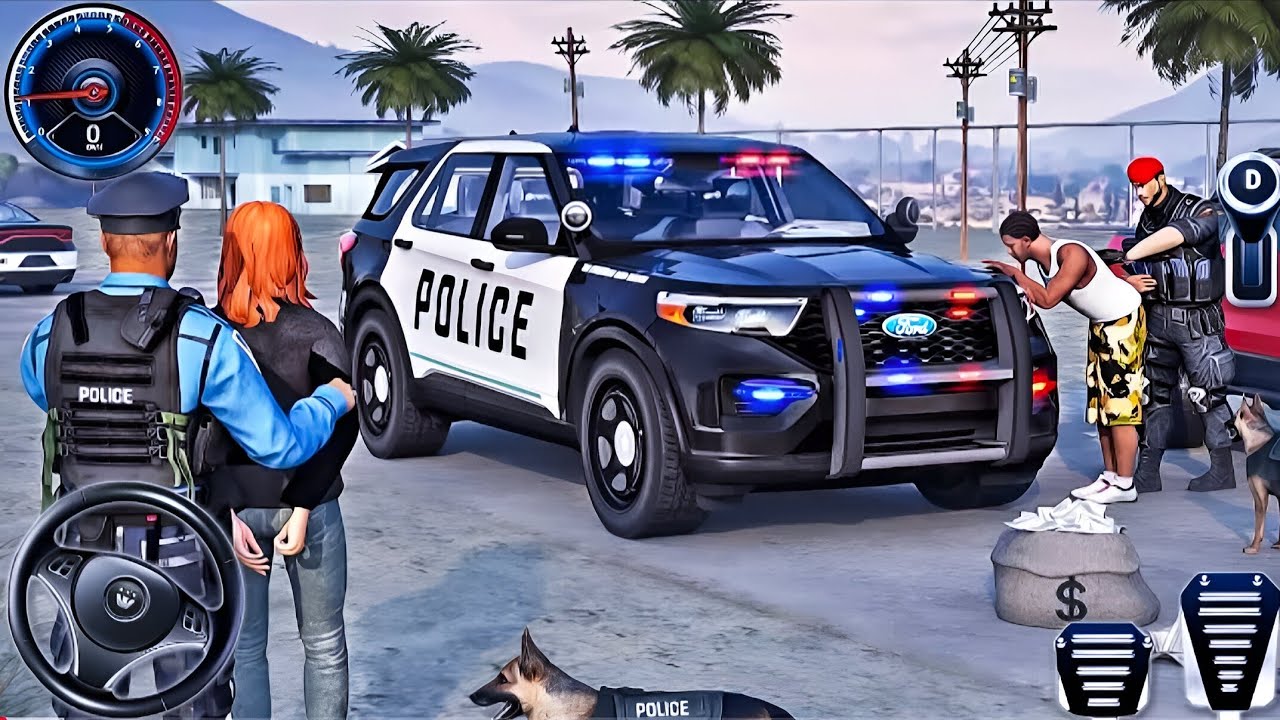 Us Police Cop Car Chase Simulator 3d Real Multi Storey Cars Driving