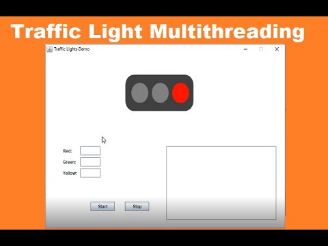 Traffic Light Simulator Multi Threading Java Swing Youtube