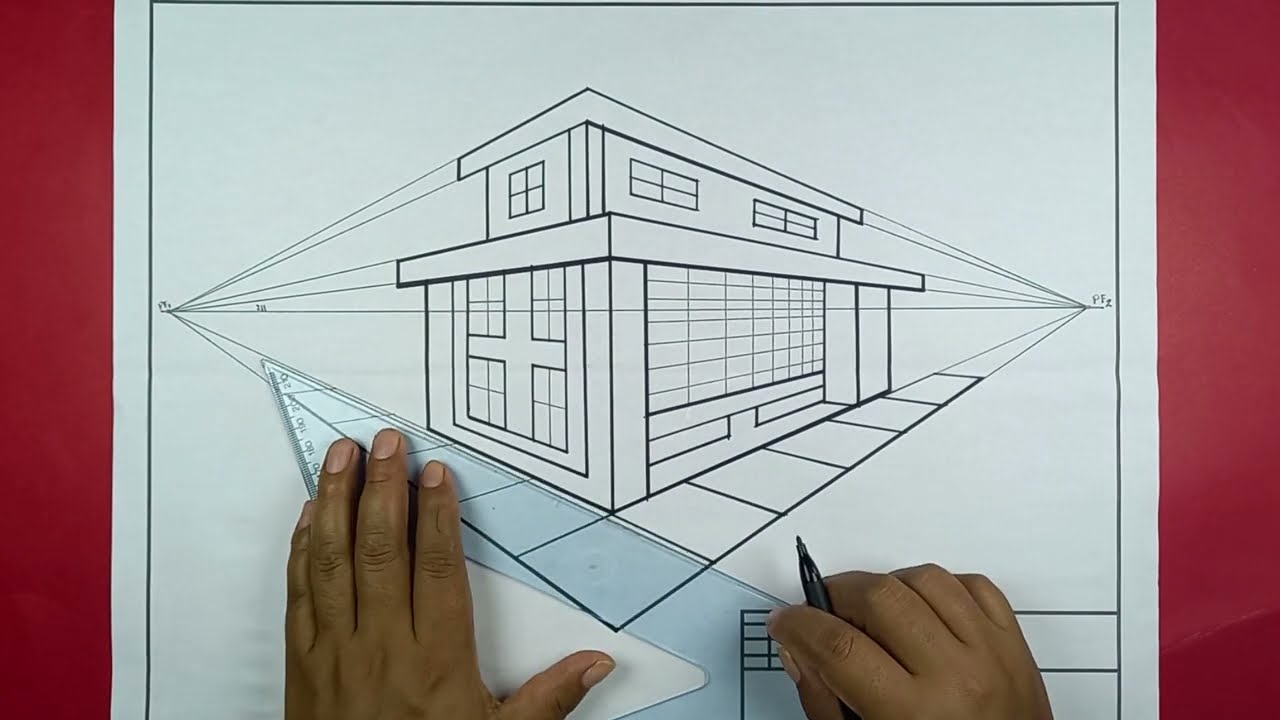 Tutorial Dibujo De Perspectivas Con 2 Puntos De Fuga Como Dibujar Una