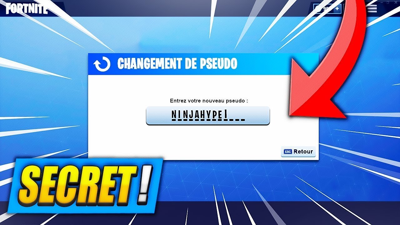 Comment Changer Son Pseudo Sur Fortnite Patché Youtube